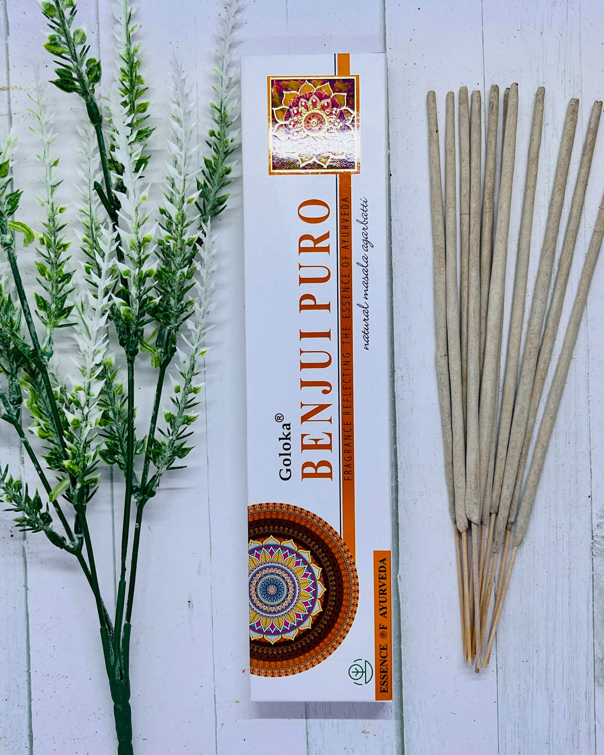 Goloka Benjui Puro (Benzoin) incense – Incense Australia