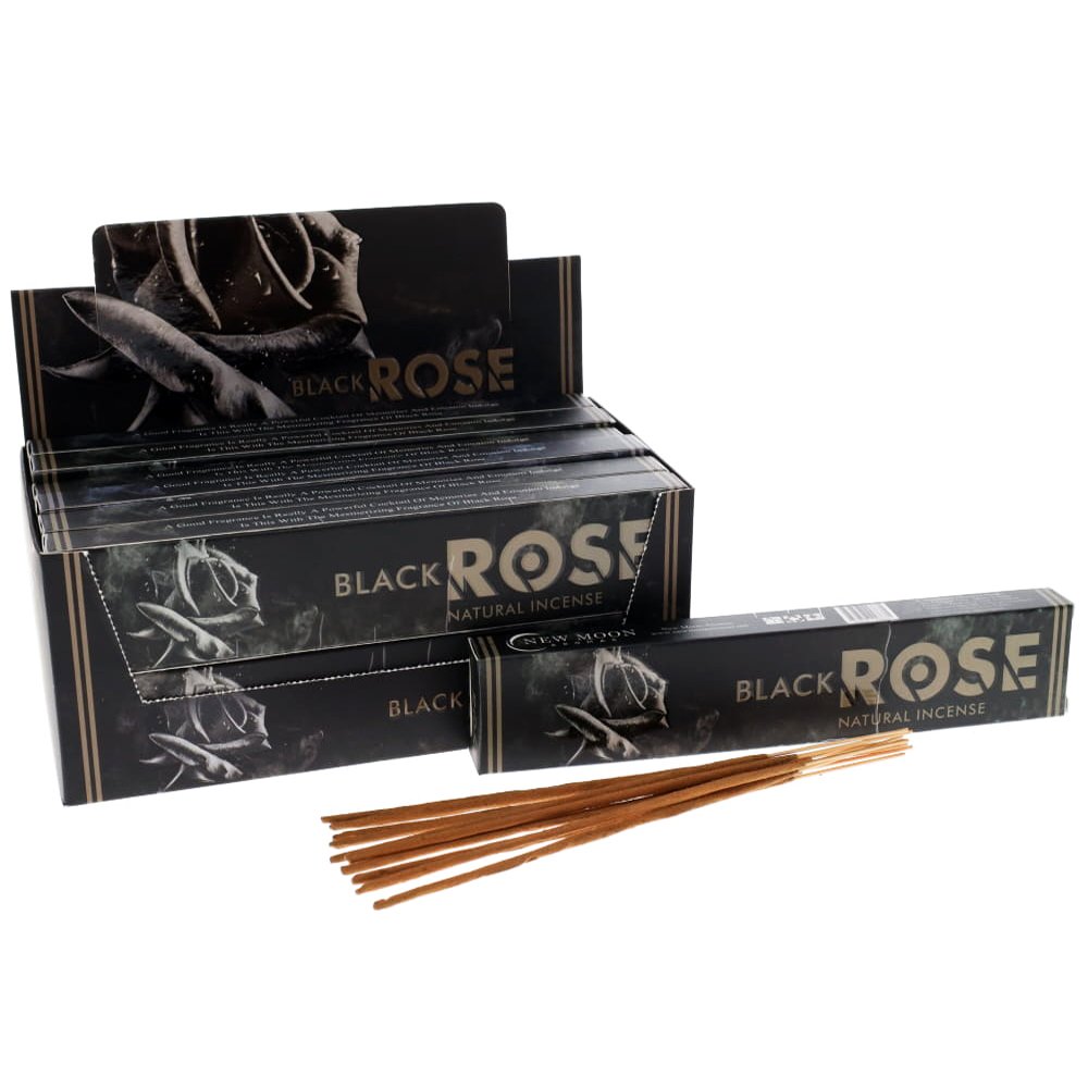 NEW MOON Black Rose Incense 15g – Incense Australia