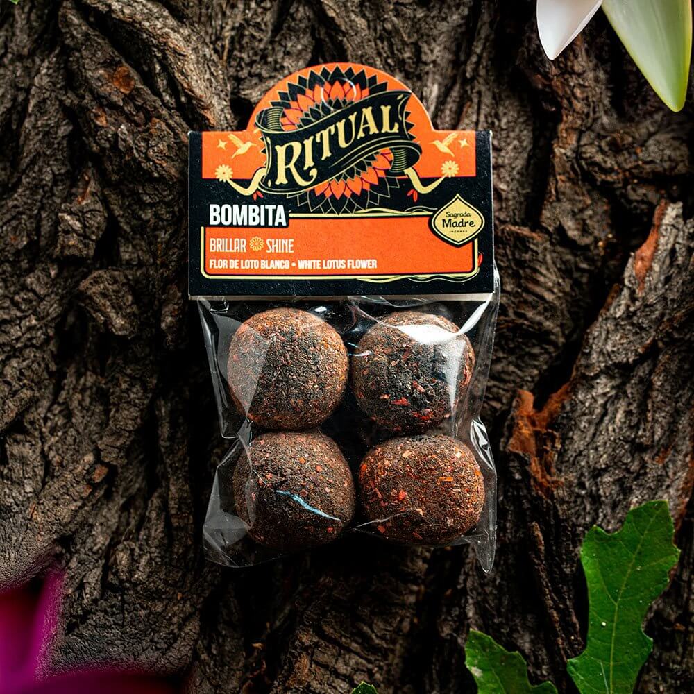 Sagrada Madre RITUAL Smudge Ball Bomb SHINE - White Lotus Flowers ...