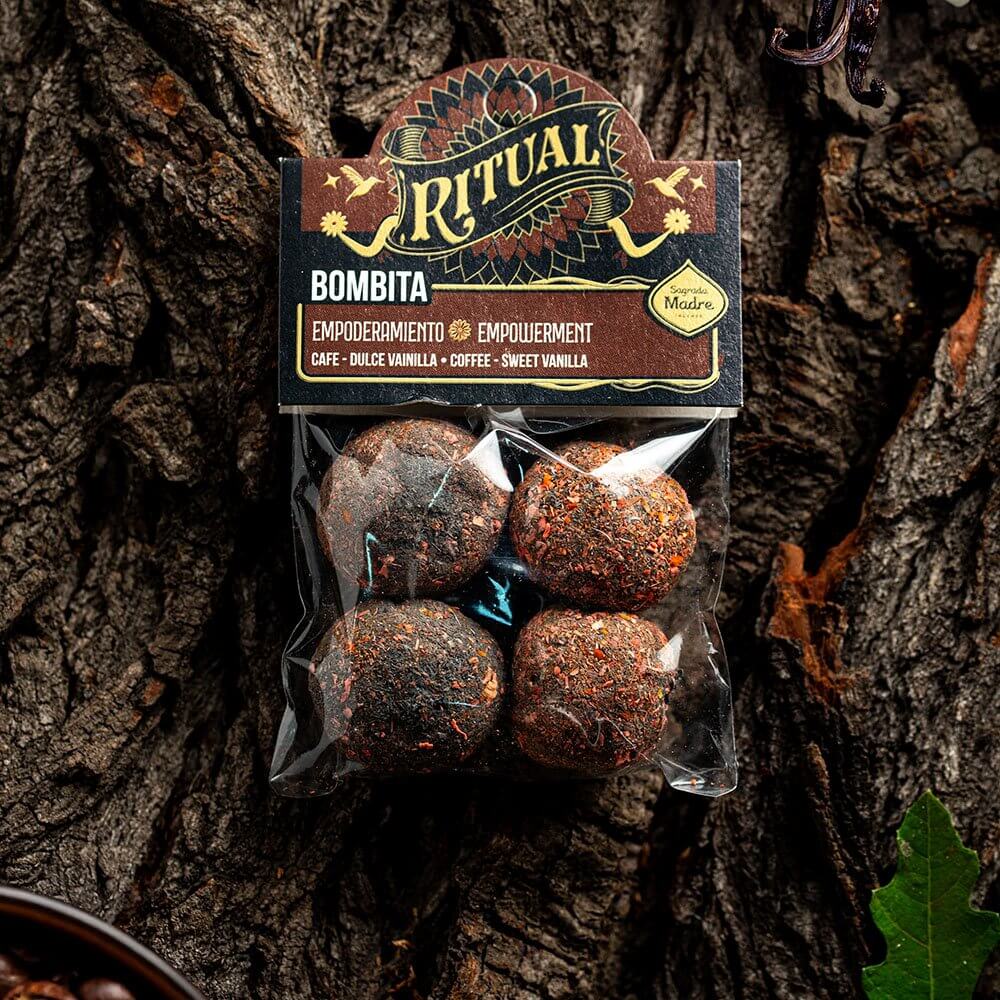 Sagrada Madre RITUAL Smudge Ball Bomb EMPOWERMENT - Coffee & Vanilla ...