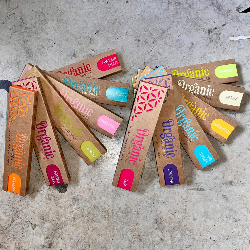 Organic Goodness Assorted 12 Pack – Incense Australia